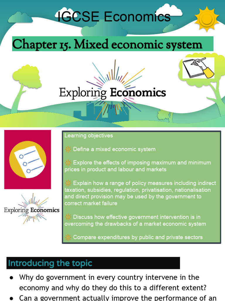 Mixed Economic System | PDF | Market (Economics) | Economic System