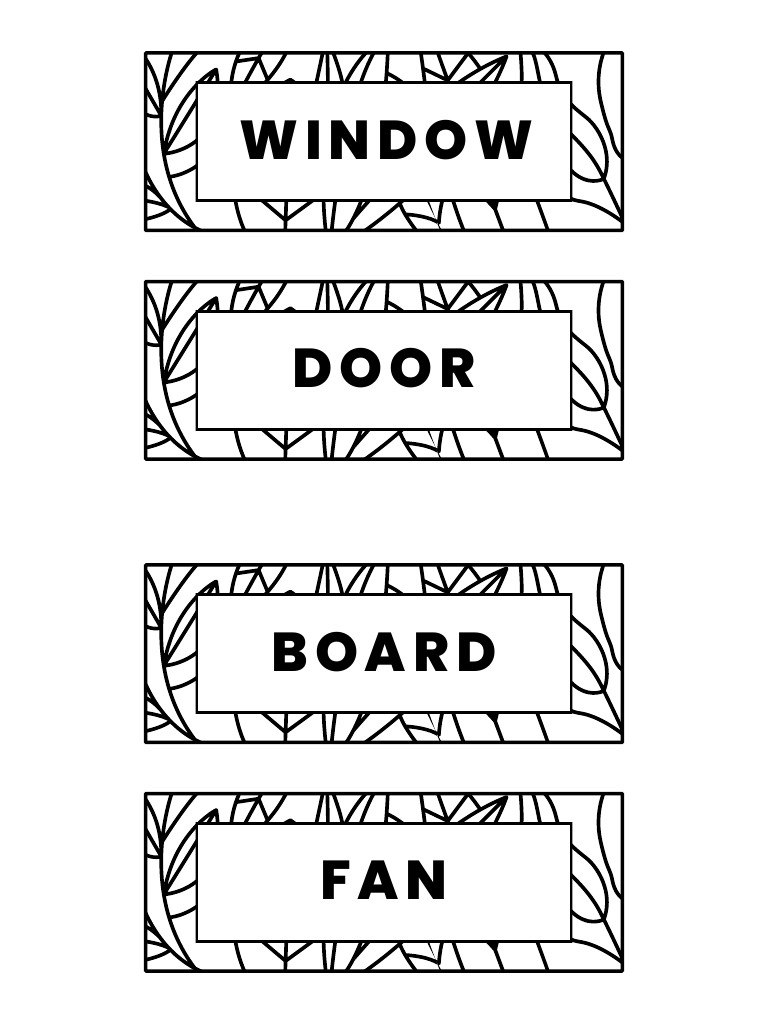 Parts of The Classroom | PDF