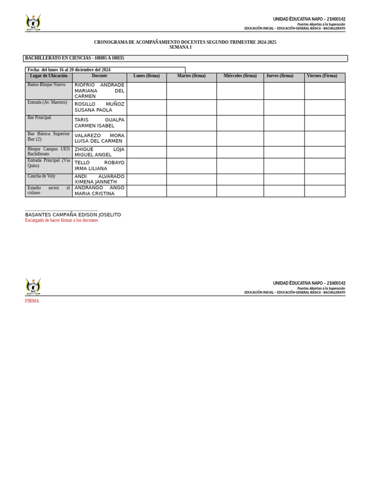 Formato Evidencia Acop. Docentes 1 Trime | PDF