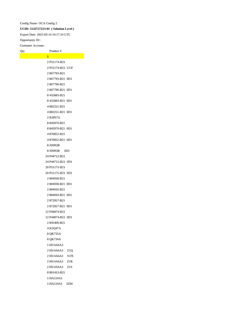 OCA_Config_2_5143727223-01 | PDF | Solid State Drive | Computer Hardware