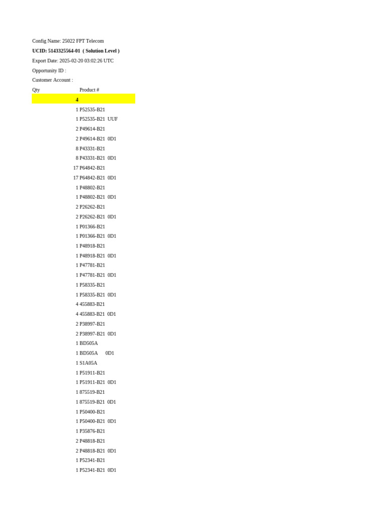 FPT Telecom HPE Server Configuration | PDF | Solid State Drive | Computer Hardware