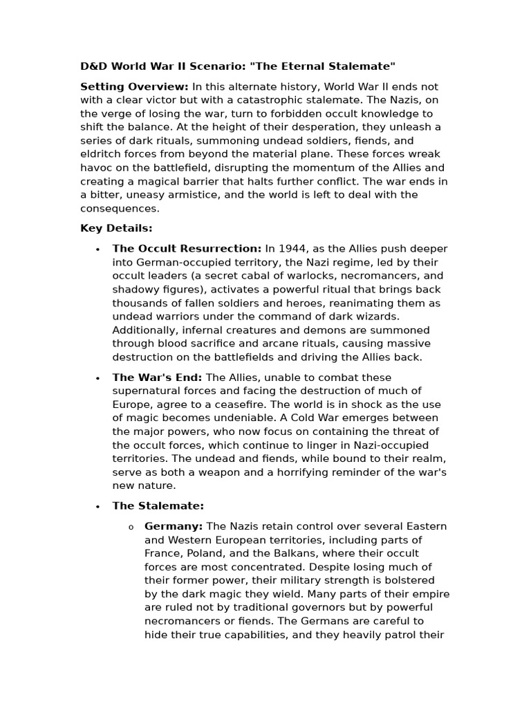 ww2 DND | PDF | Ghosts | Necromancy