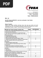 MS5001PA Gas Turbine Fact Sheet | PDF | Gas Turbine | Duct (Flow)