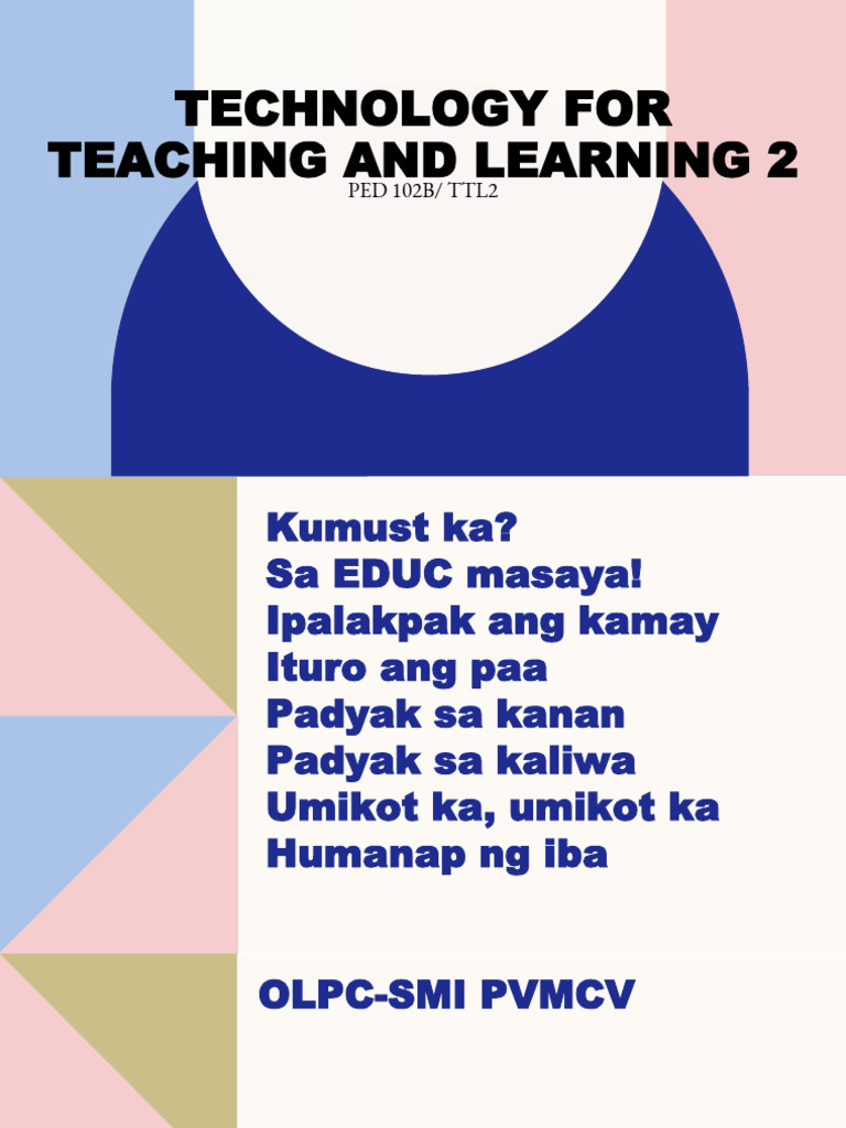 Ped 102b Ppt | PDF | Educational Technology | Pedagogy