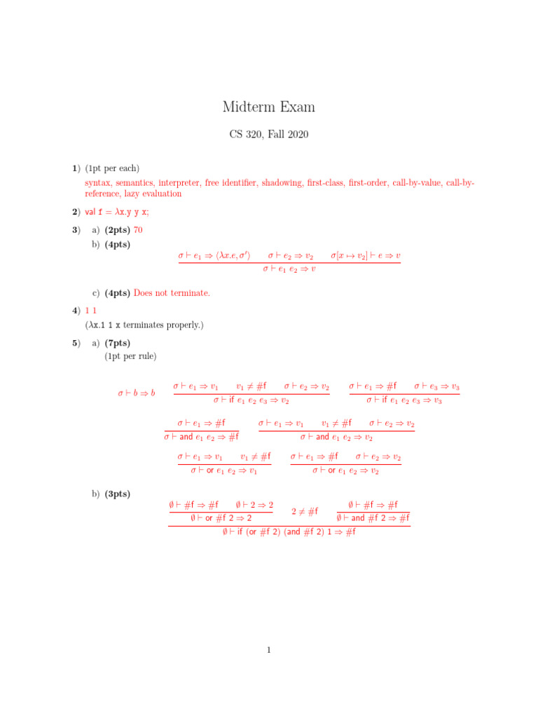 20 2 Midterm Sol | PDF