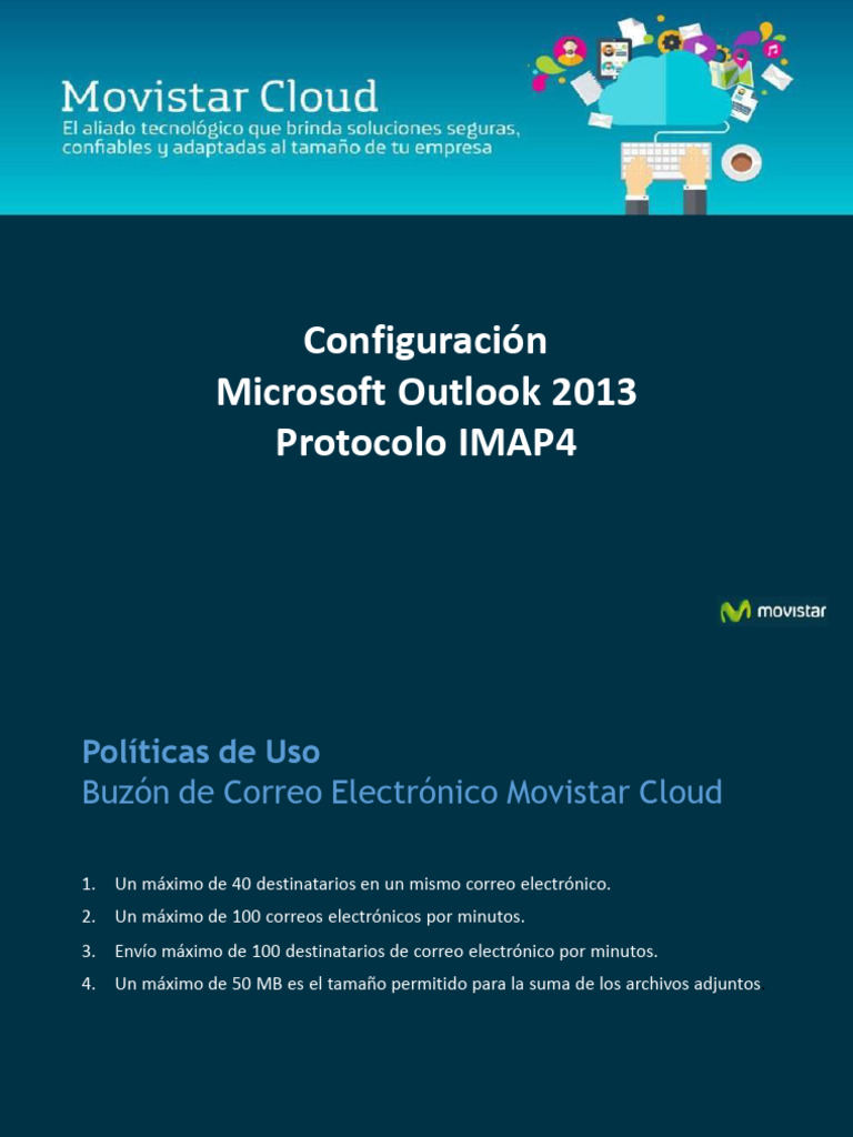Configuración IMAP4 en Outlook 2013 | PDF