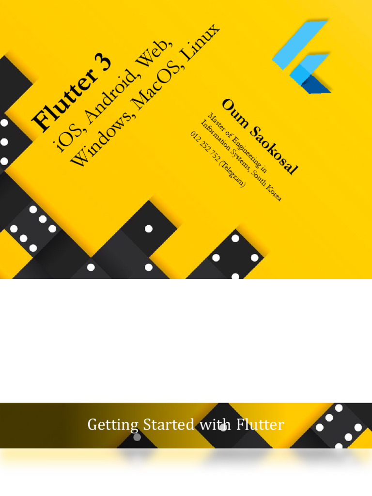 Part 1 - Getting Started With Flutter | PDF