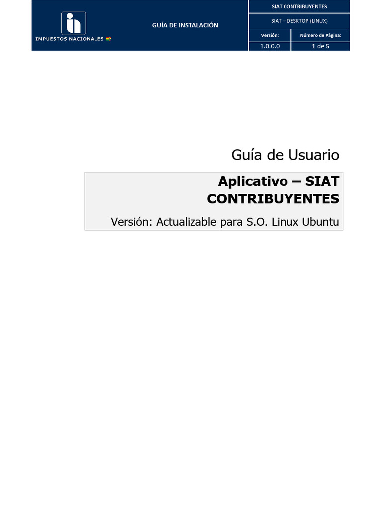 Manual Instalacion Siat Linux | PDF | Arquitectura de Computadores | Software del sistema