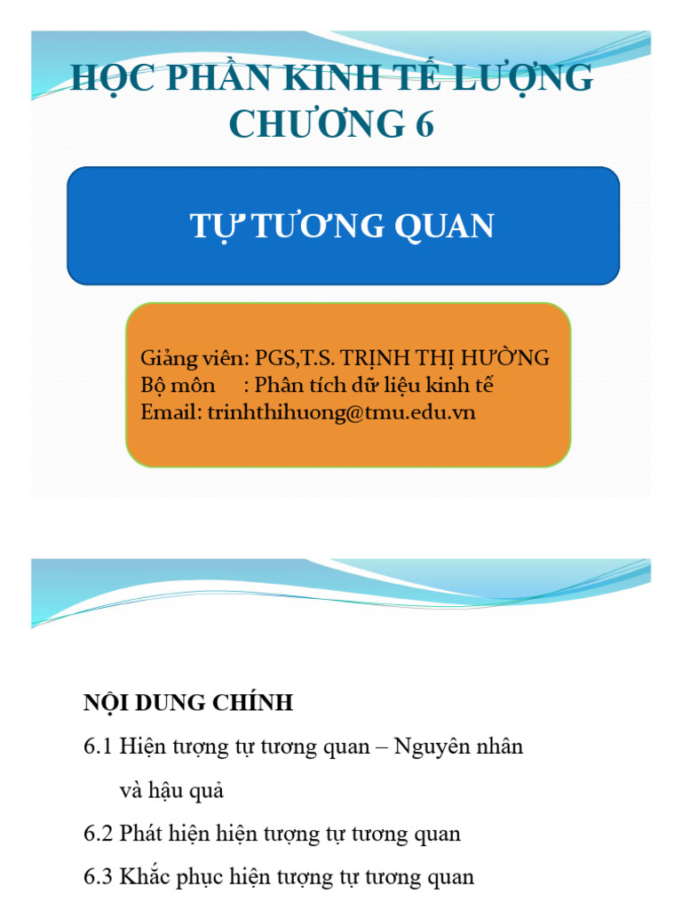 Chuong6 Tutuongquan | PDF