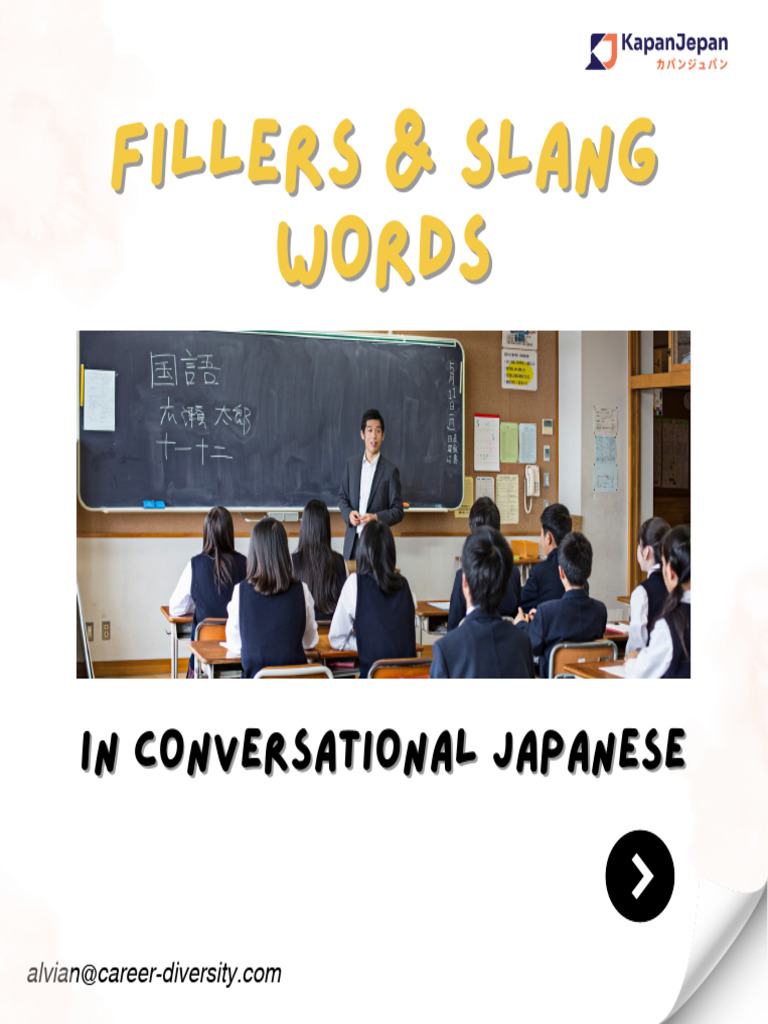 Fillers and Slang Words in Japanese | PDF | Linguistics | Human ...