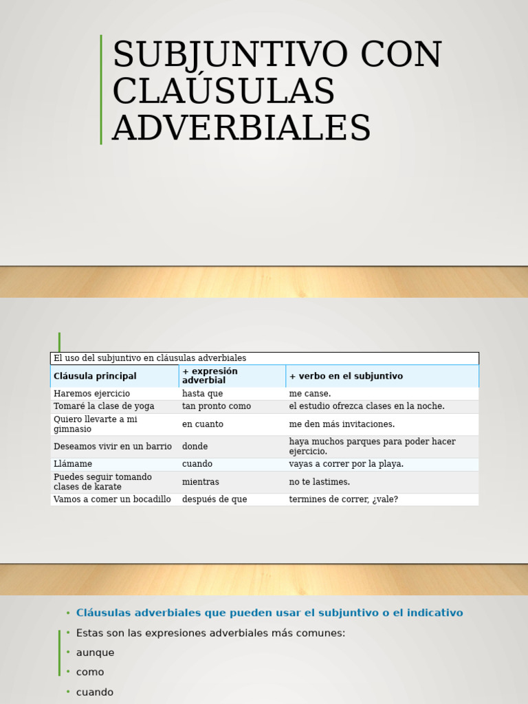 Subjuntivo+Con+Clau%Cc%81sulas+Adverbiales | PDF | Lingüística