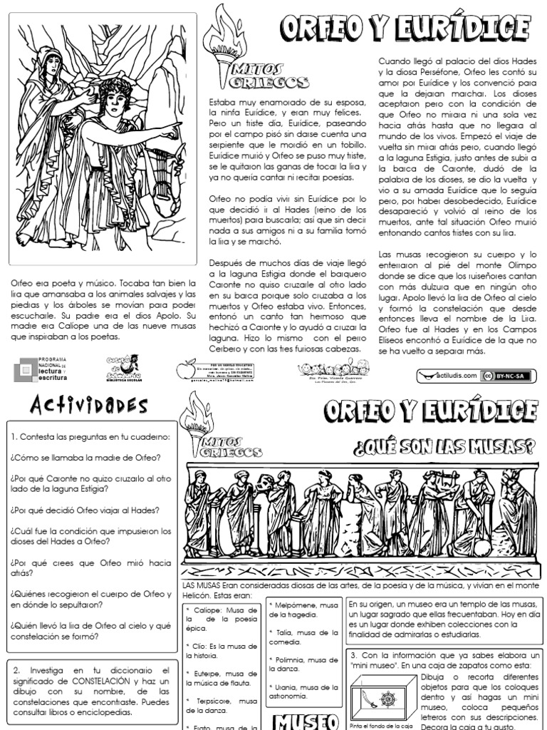 Mito de Orfeo y Eurídice: Resumen | PDF | Apolo