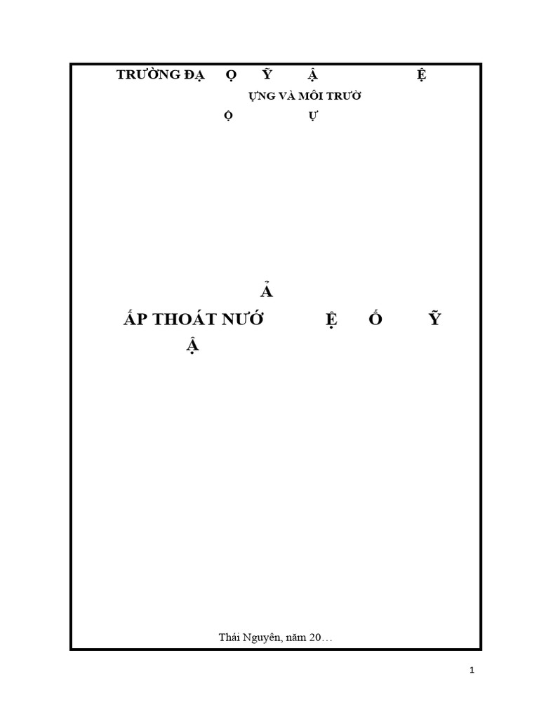 Bài Giảng CTN& HTKT Trong Công Trình 2024 | PDF