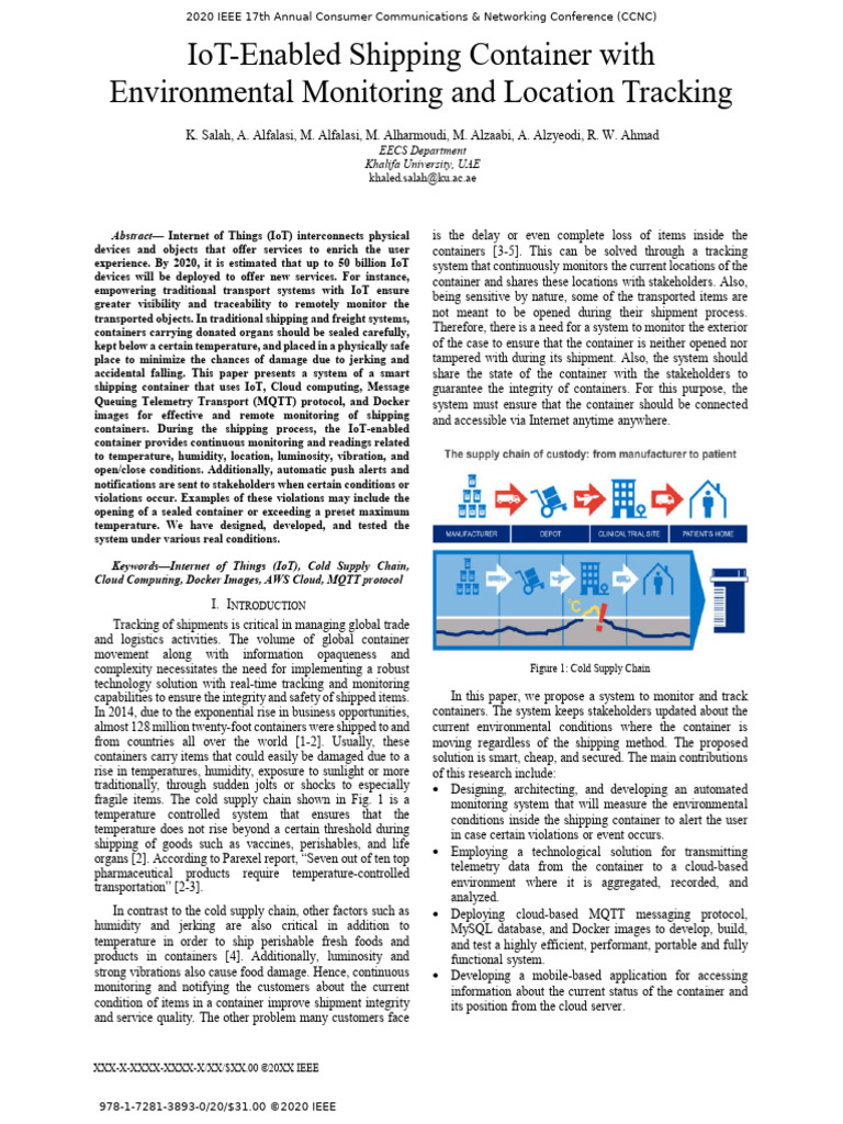 IoT-Enabled Shipping Container With Environmental Monitoring and ...
