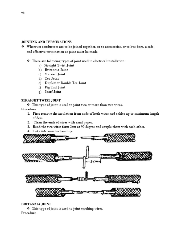 Jointing and Terminations | PDF | Wire | Insulator (Electricity)