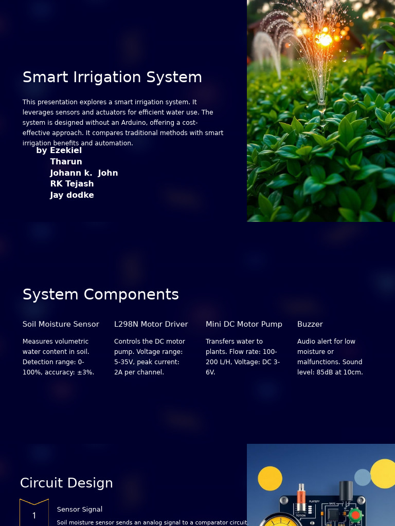Smart Irrigation System Overview | PDF | Manufactured Goods | Computer ...