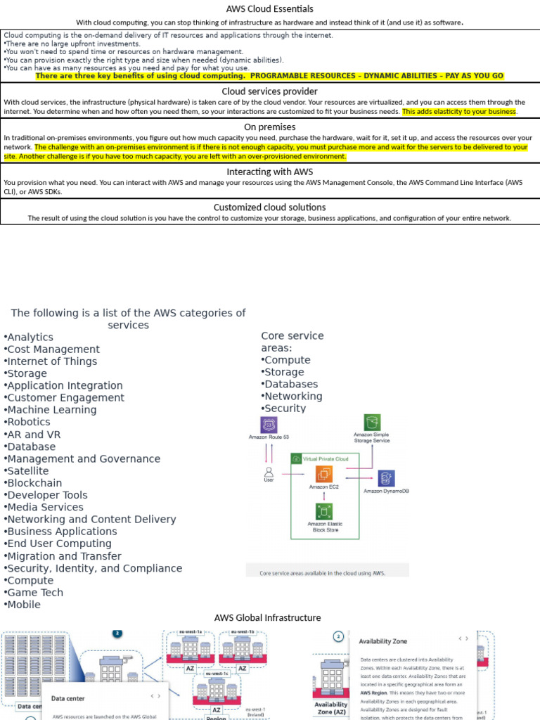 AWS Cloud Essentials | PDF | Cloud Computing | Amazon Web Services
