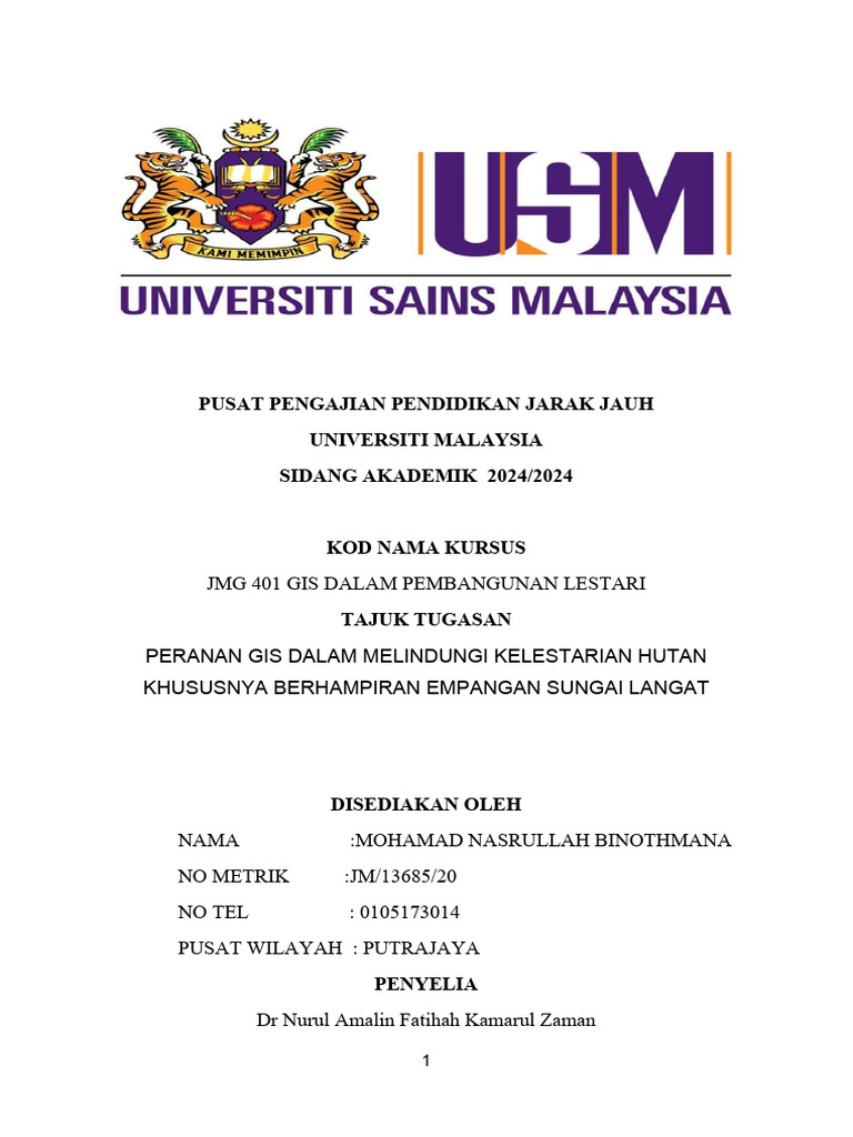 Tugasan Jmg 401 Mohamad Nasrullah Bin Othman | PDF