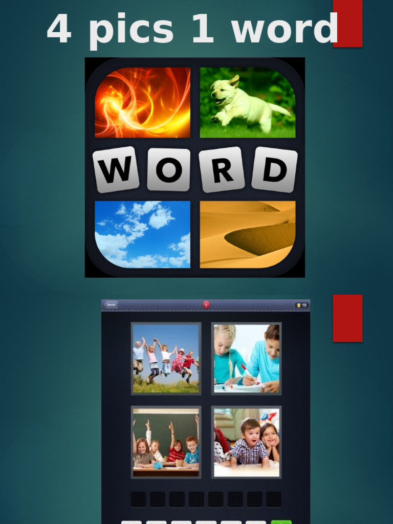 4 Pics 1 Word Fun Activities Games - 111116 | PDF