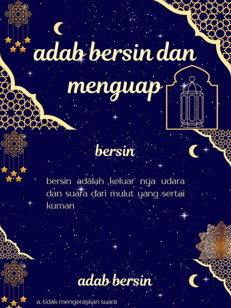 adab bersin dan menguap | PDF
