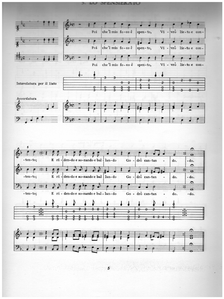 Gastoldi Lo Spensierato | PDF