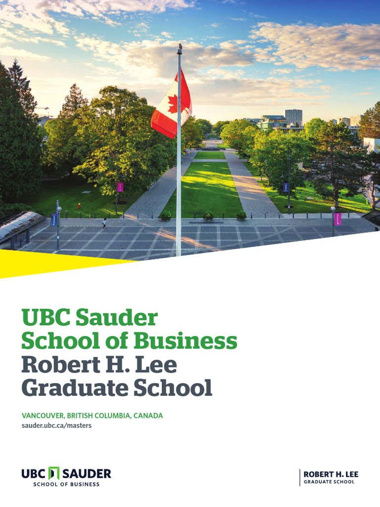 UBC Sauder RHL Online Brochure 2024 | PDF | Master Of Business ...