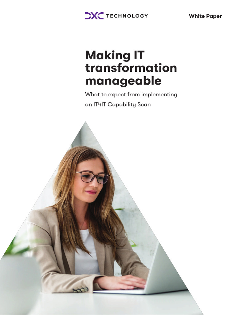 IT4IT Capability Scan Overview | PDF | Governance | Information
