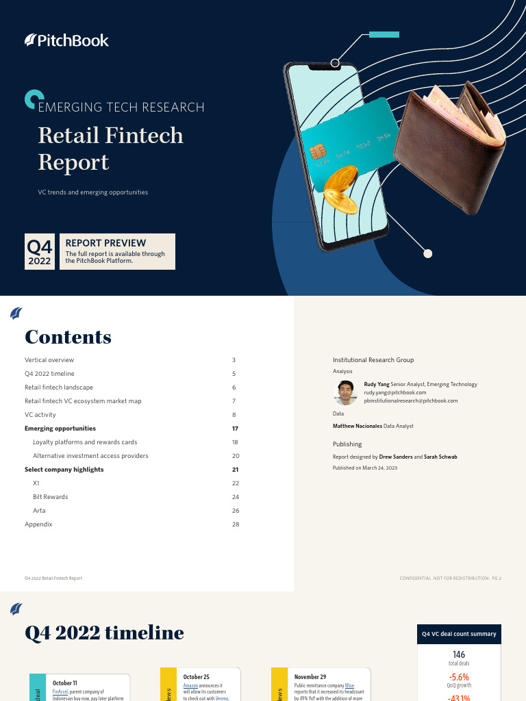 Q4 2022 Retail Fintech VC Trends | PDF | Mergers And Acquisitions ...