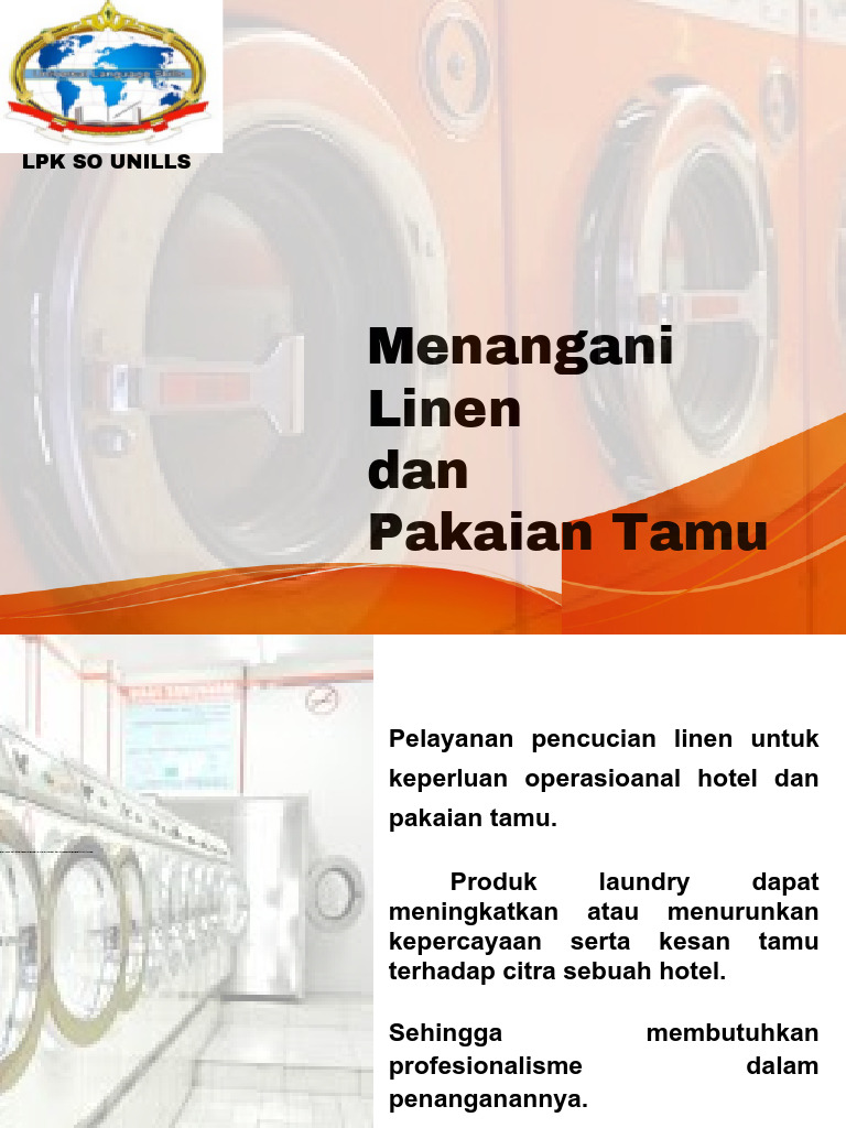 Menangani Linen Dan Pakaian Tamu Update | PDF