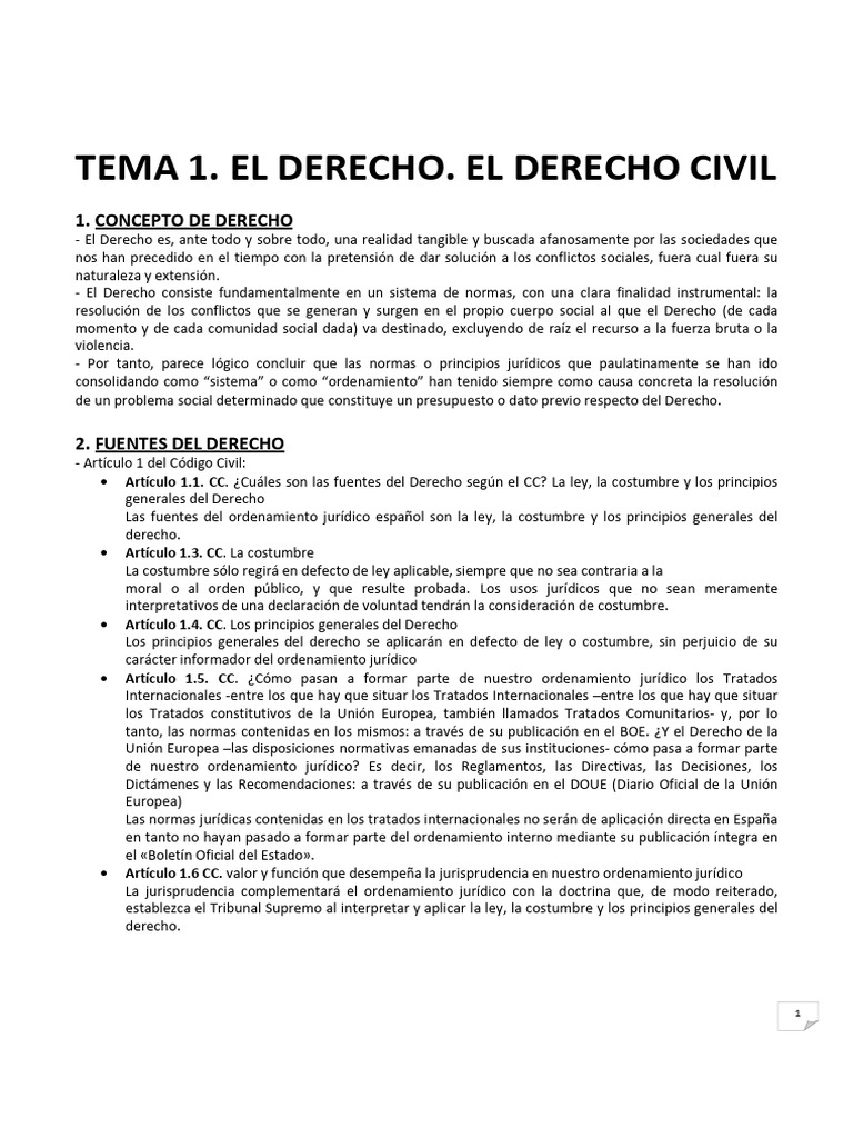 Resumen Derecho Civil | PDF | Derecho Civil (Common Law) | Derechos