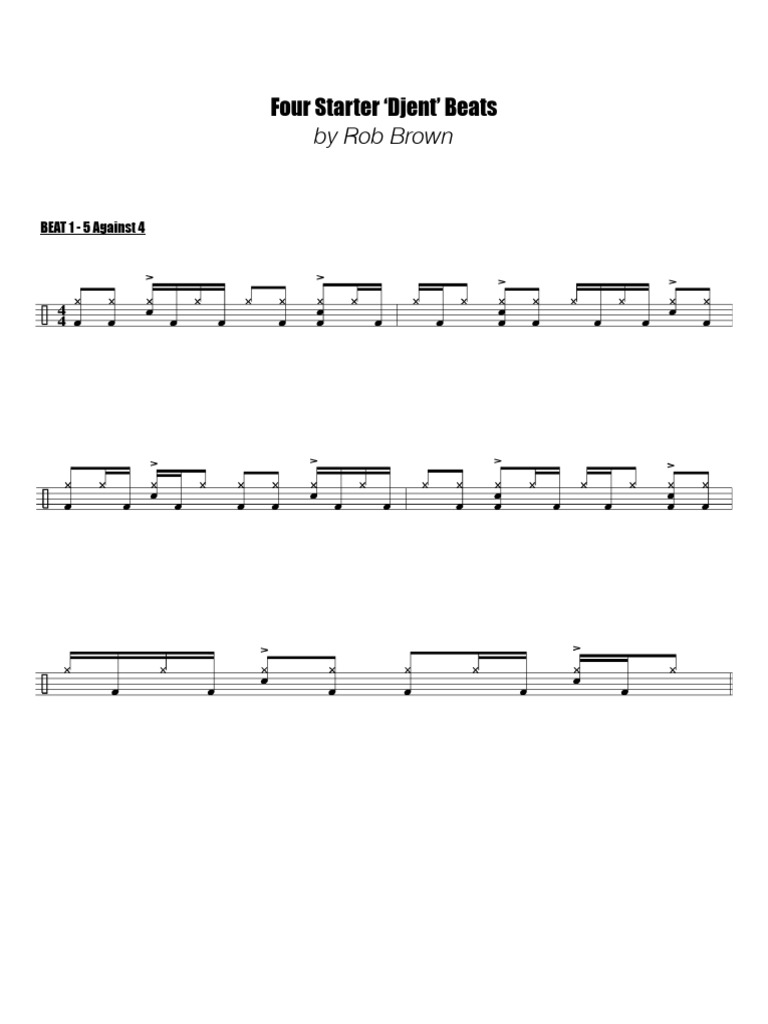 Four Starter Djent Beats | PDF