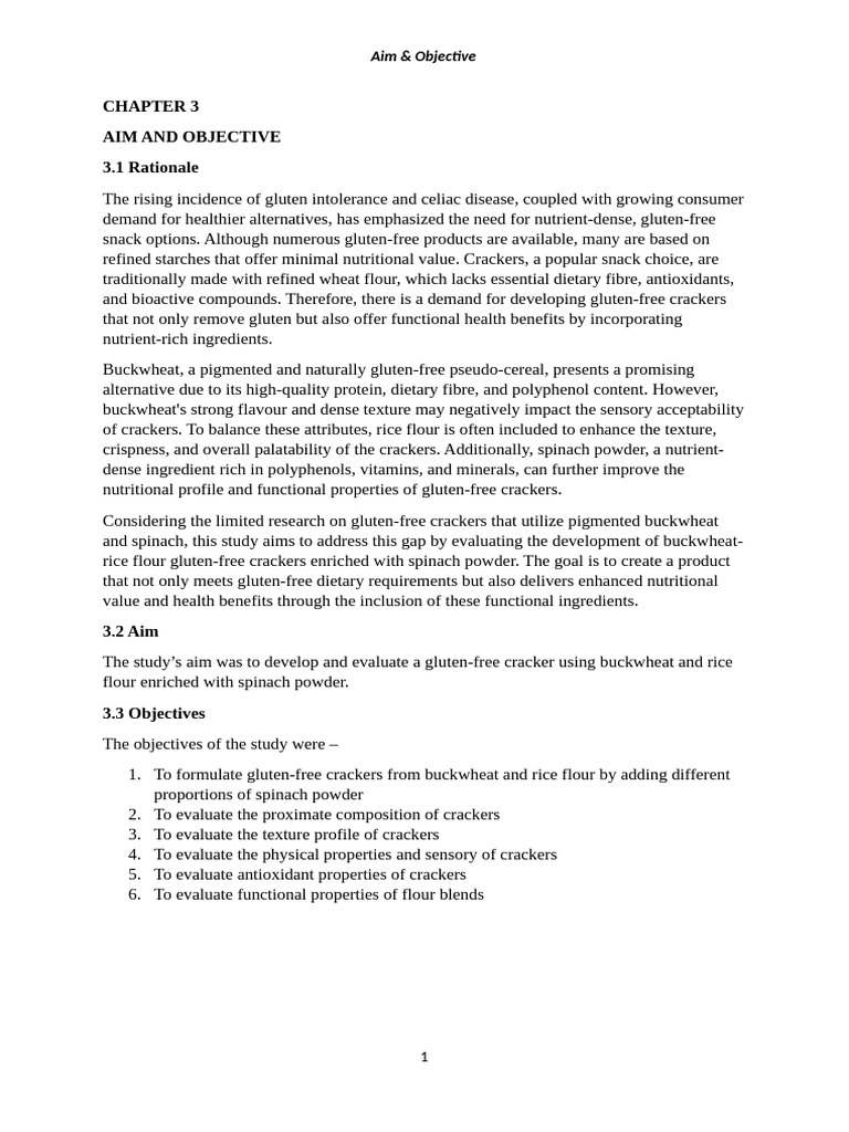 Chapter 3 Aim&Objct | PDF