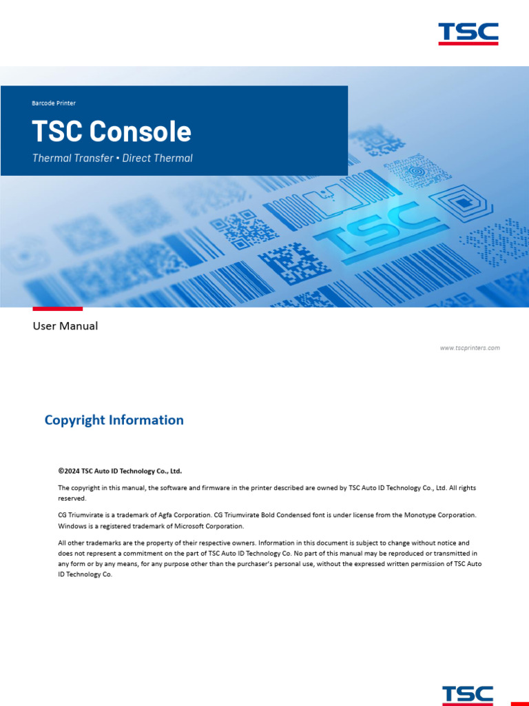 31 0000004 00 TSC Console User Manual en | PDF | Computer File | Printer (Computing)