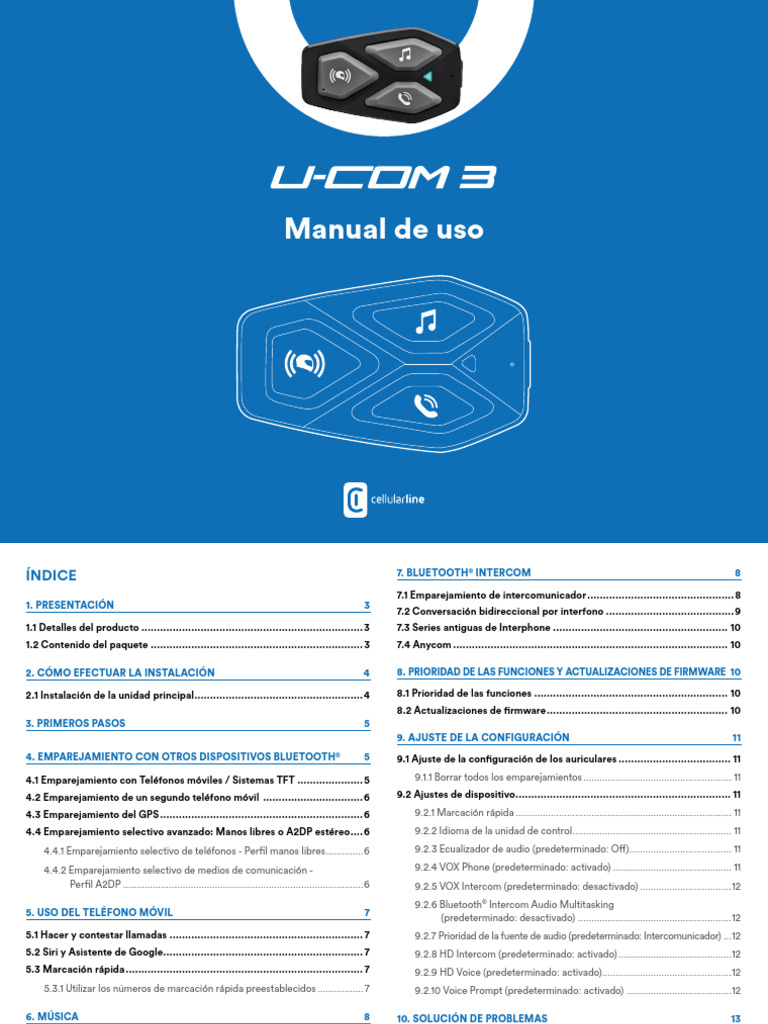 Interphoucom3 SSM | PDF | Bluetooth | Altoparlante