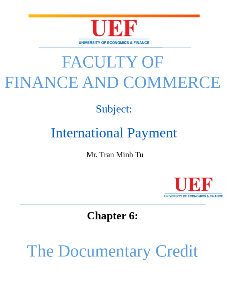 Understanding Documentary Credit in Payments | PDF | Letter Of Credit ...
