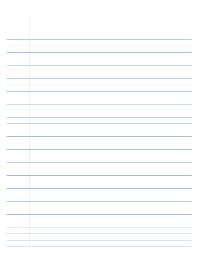 Printable Lined Paper College Ruled | PDF