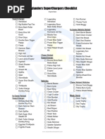 Skylanders Spyros Adventure Figure Checklist - 2024 | PDF