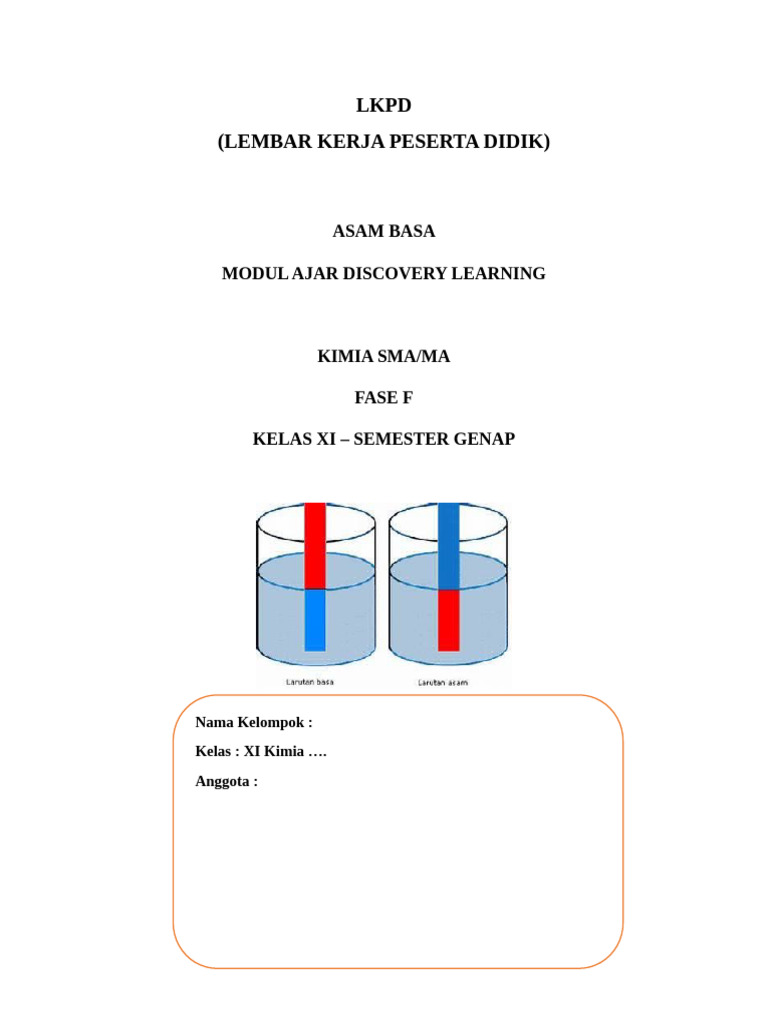 LKPD - Modul Discovery Learning | PDF