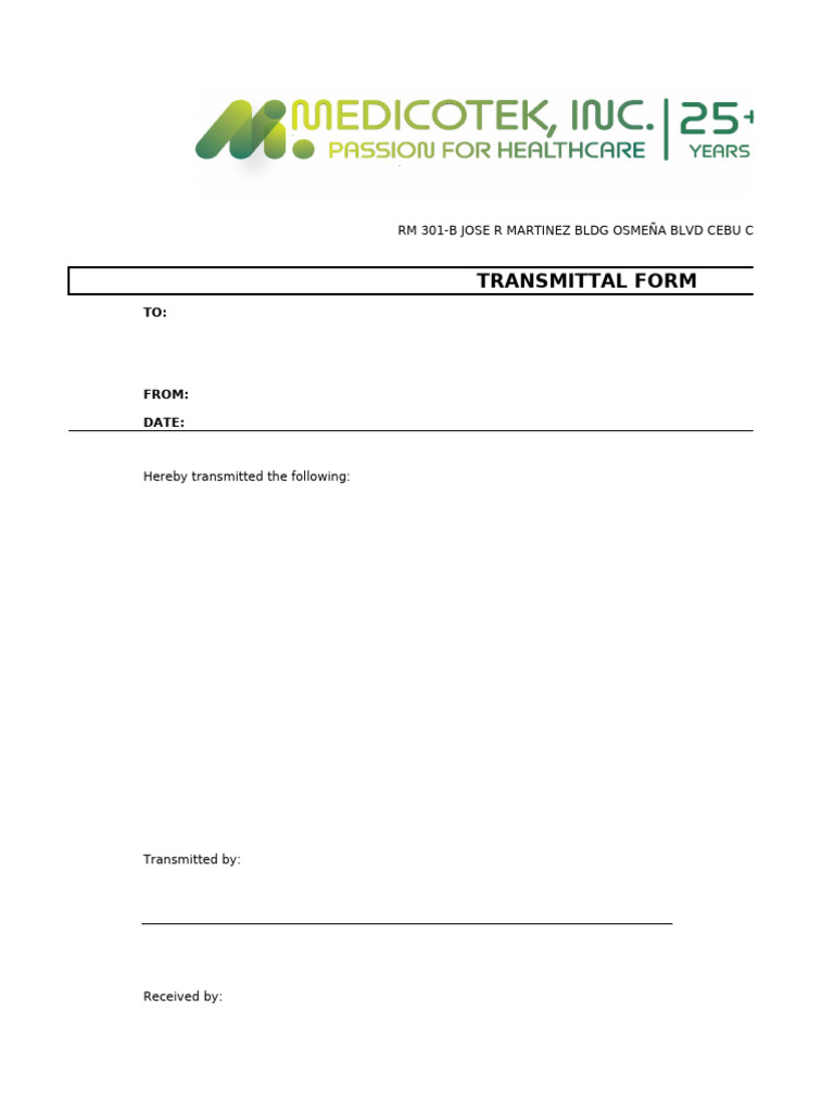 TRANSMITTAL | PDF