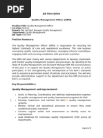QHSE Manager Job Description | PDF | Quality Assurance | Occupational ...