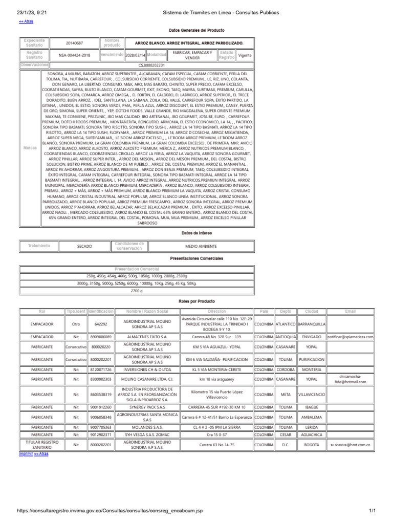 Sistema de Tramites en Linea - Consultas Publicas | PDF