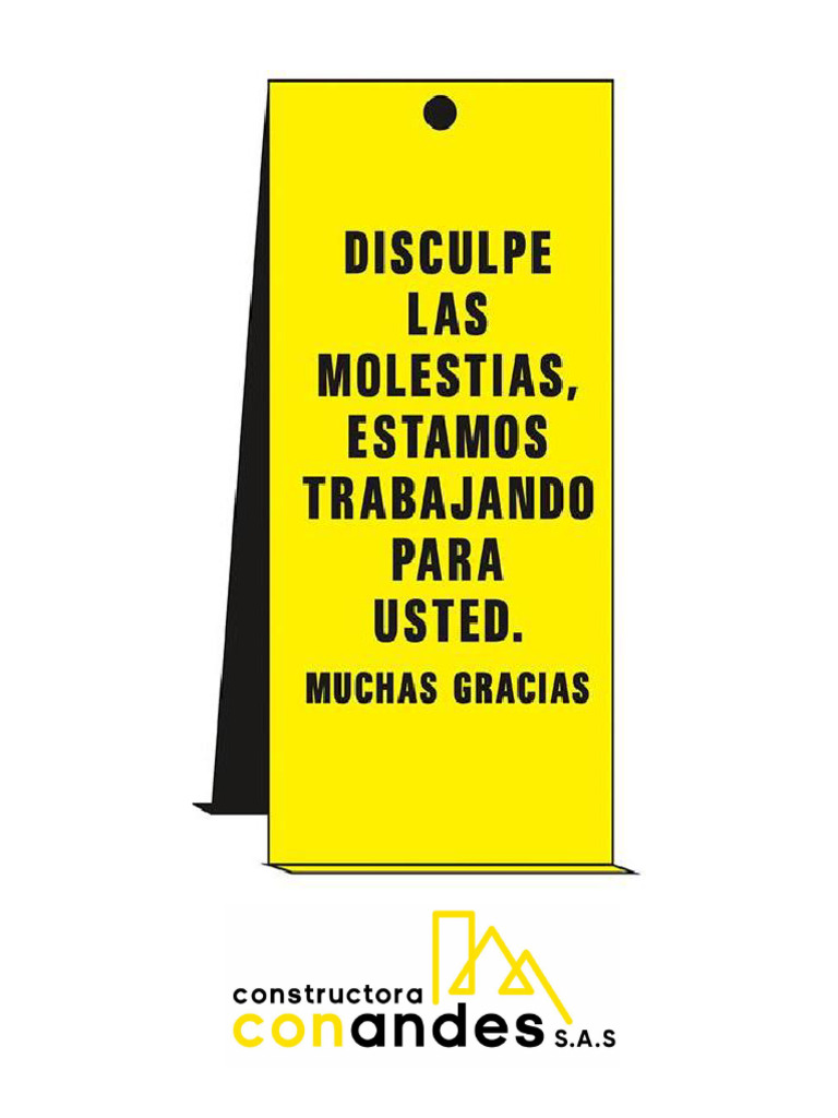 Señallizacion Disculpe Las Molestias | PDF