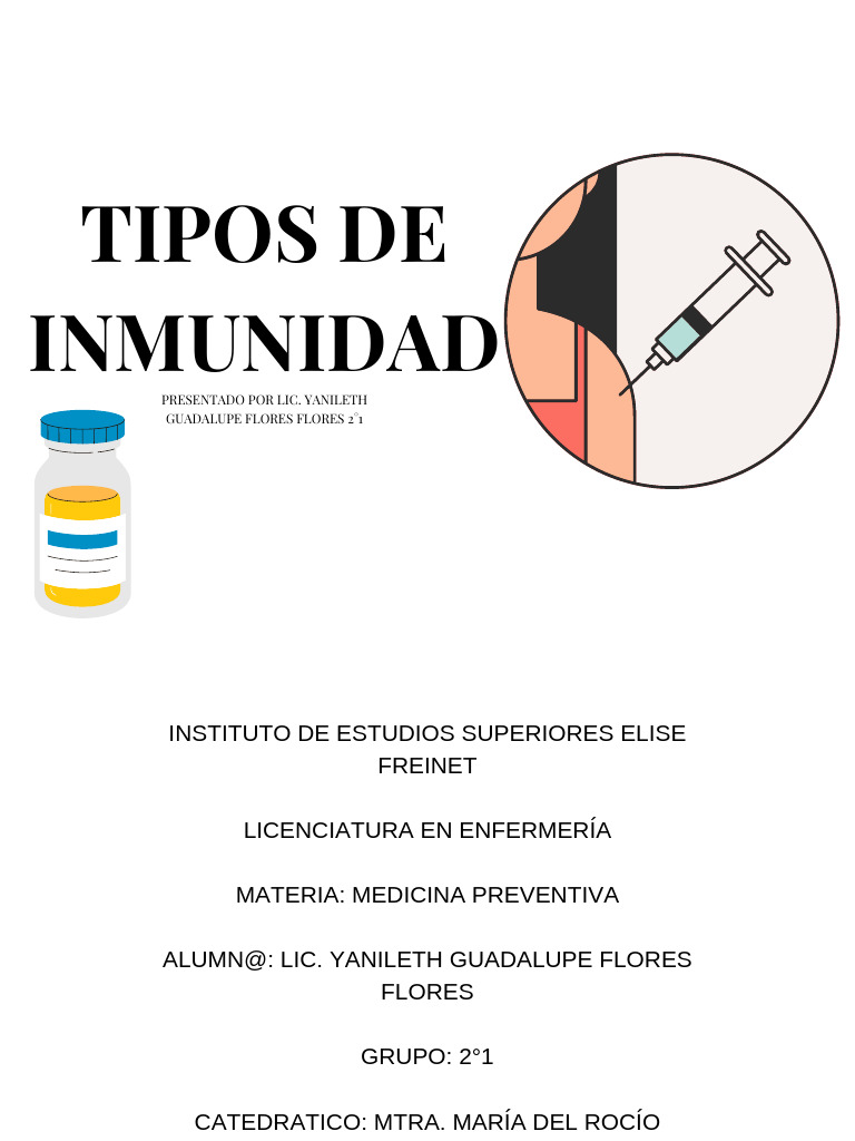 Cuadro Sinóptico - Tipos de Inmunidad | PDF | Sistema inmune | Vacunas