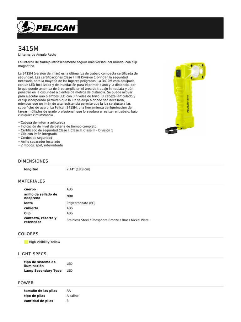 Linterna | PDF | Diodo emisor de luz | Electrodinámica
