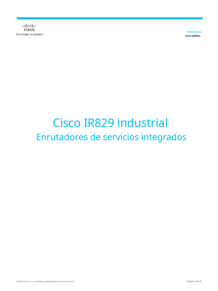 Cisco IR829 Industrial Integrated Services Routers Data Sheet 2 | PDF ...