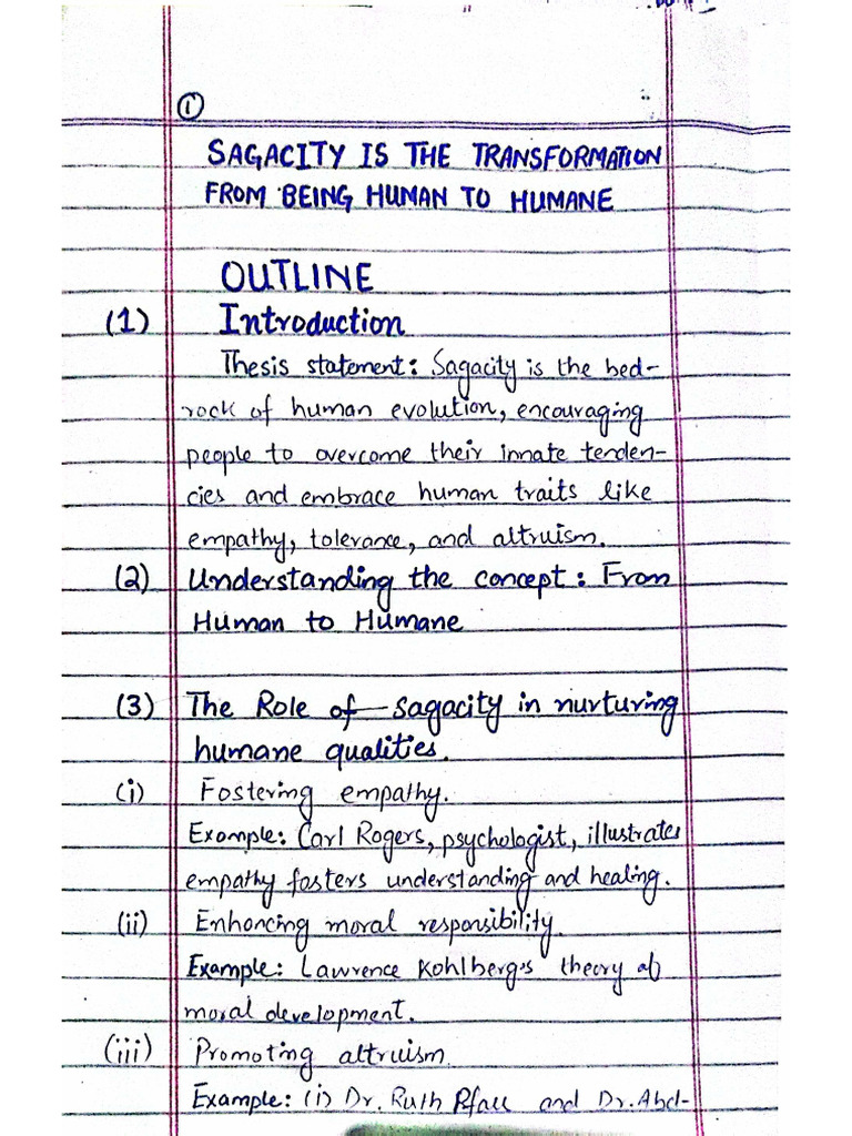 Sagacity Transformation Human To Humane | PDF