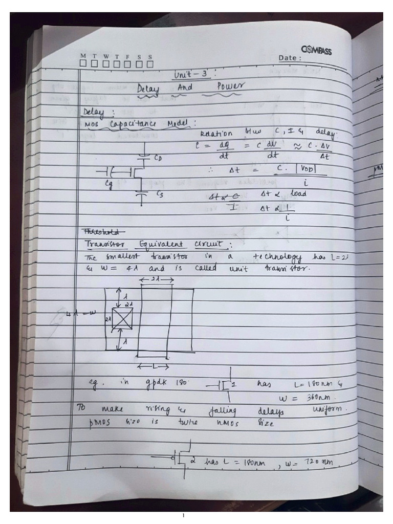 Cmos notes unit 3 | PDF