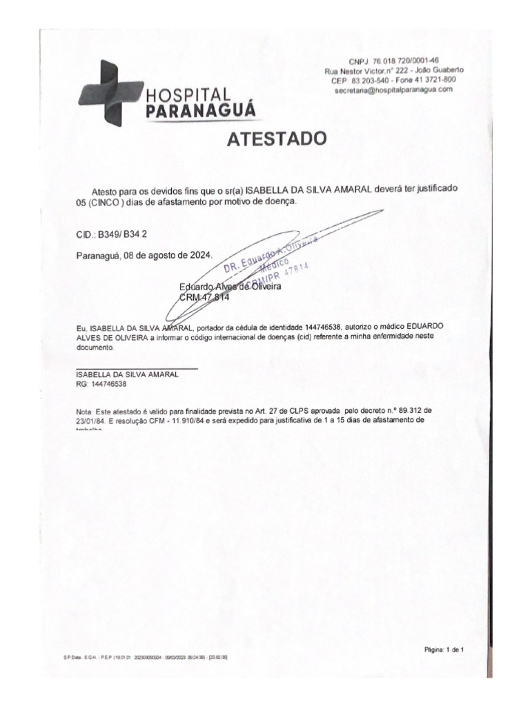 CEP 83 203-540 - Fone 41 3721-800 | PDF