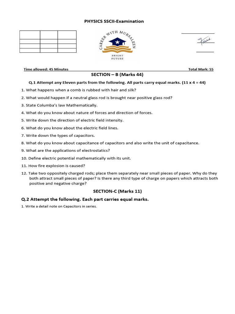 Physics Paper-1 | PDF