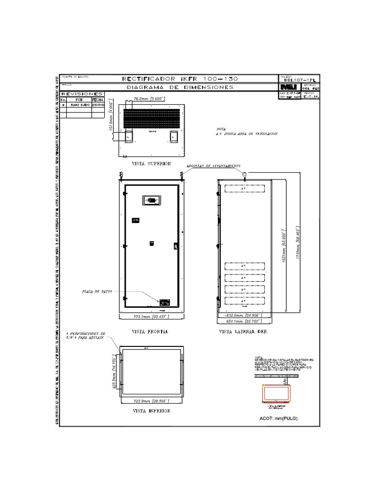 107 1pl Ikfr 100 130 Dimensiones | PDF